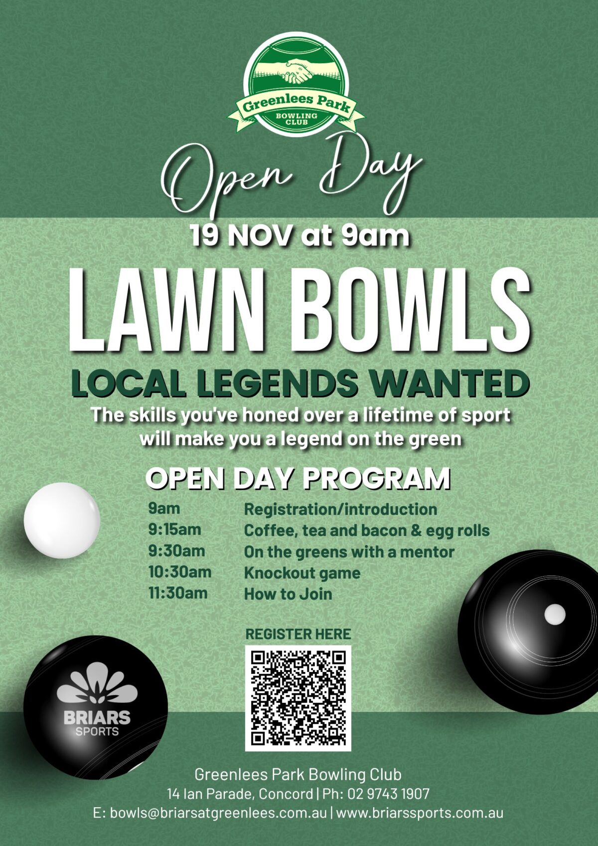 Lawn Bowls Open Day – Briars Sports Club
